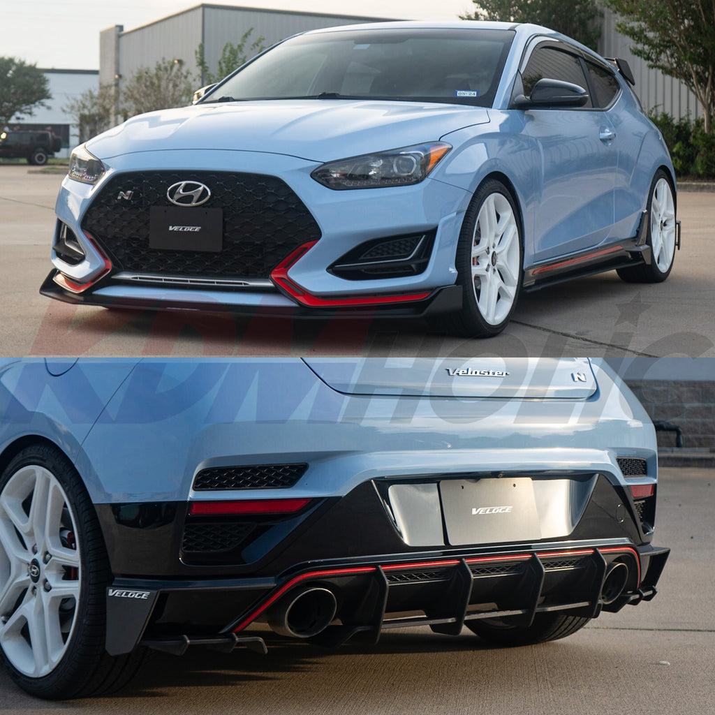 Hyundai Veloster N Lip Kit Type N Aero Splitters & Diffuser VELOCE [Fu ...