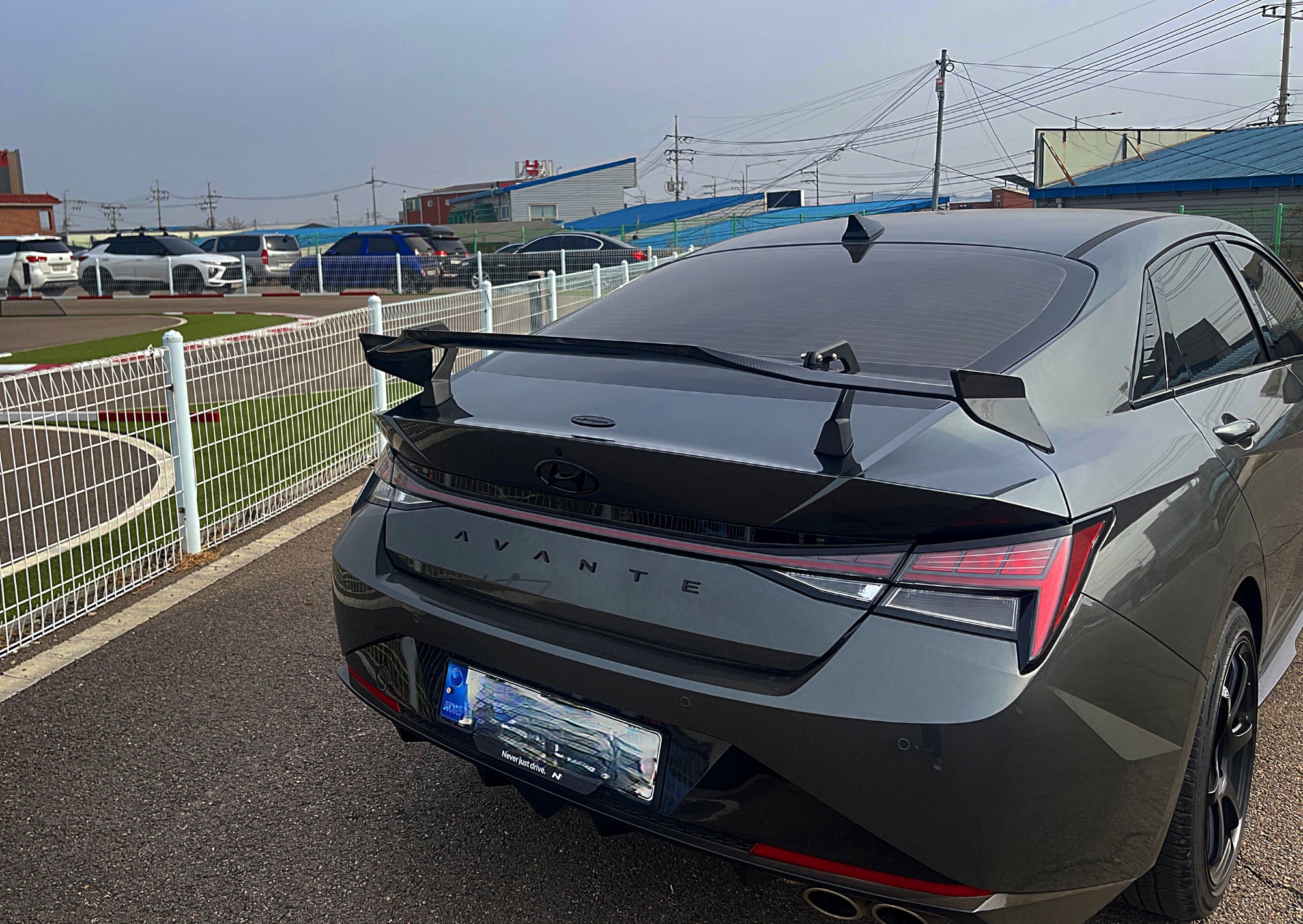 M&S America OEM Style Swan Neck Spoiler for Hyundai Elantra N 2021-202 ...